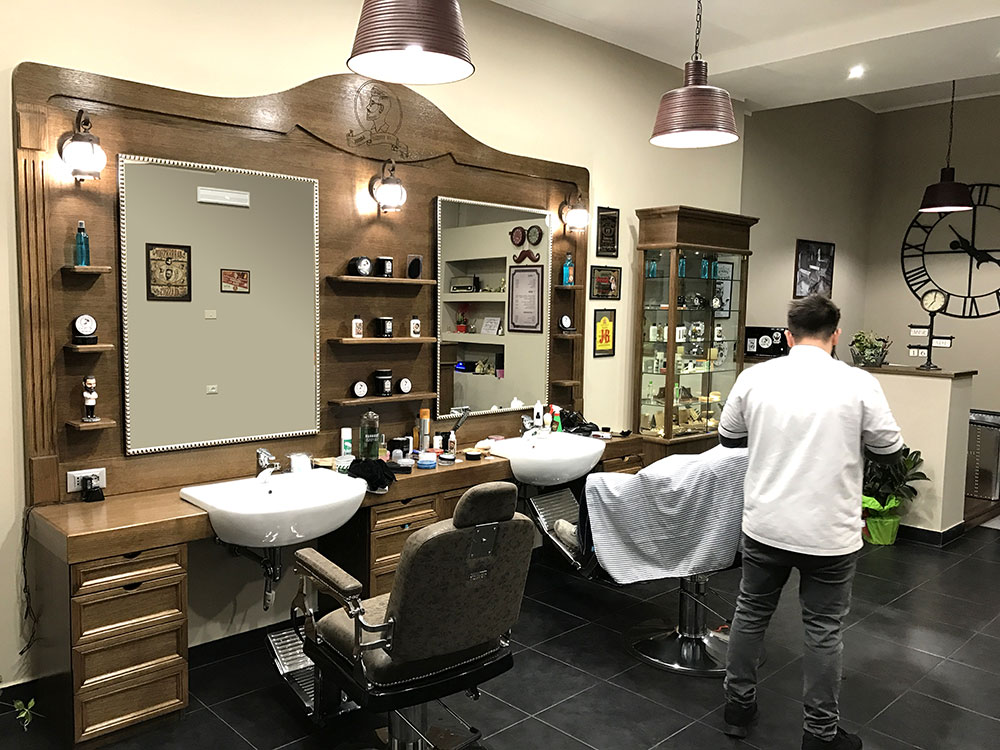 Specchi e arredamento per Barber Shop | Wood Design
